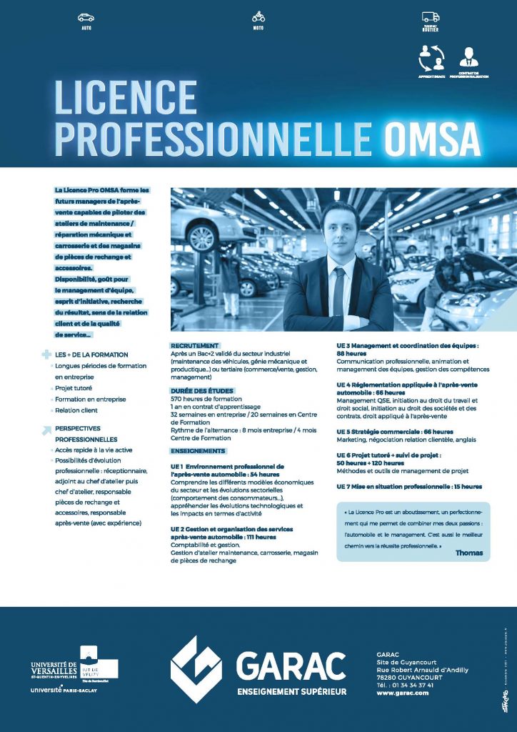 Licence pro OMSA - Organisation et Management des Services de l ...